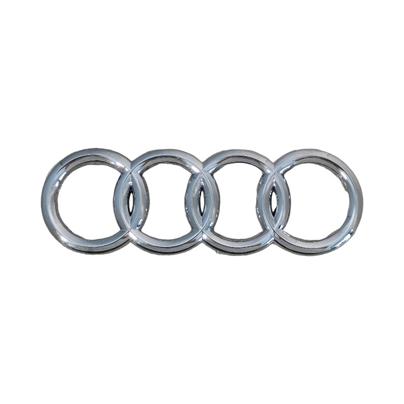 Audi Rear Emblem Small – Chrome Trunk Logo 2025