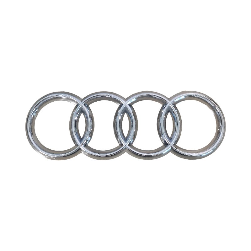 Audi Front Emblem Black – New Model Bent Pins 2025