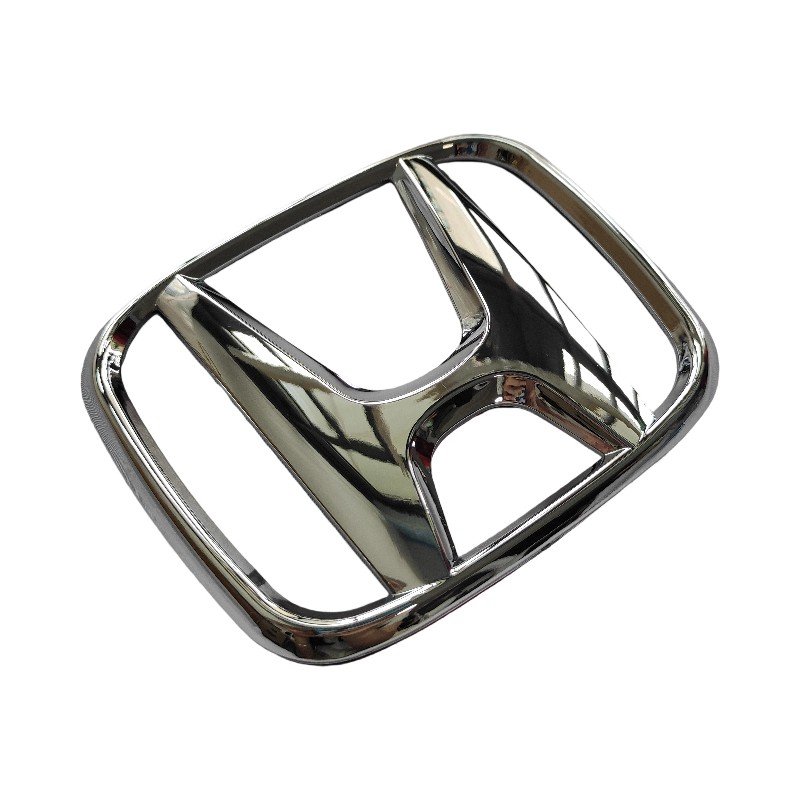 Honda Civic Head Emblem Silver 75700-S5B-0030 Chrome Front Logo ...