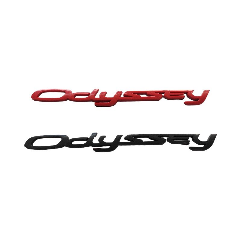 Honda Odyssey Letter Emblem 2010 | OEM Black Orange Badge