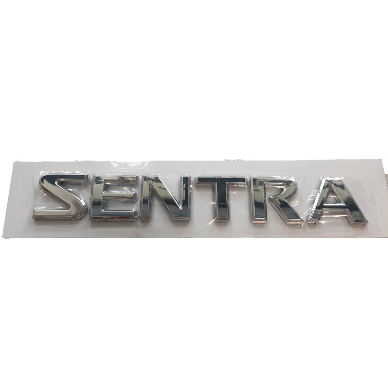 SENTRA Letter Emblem – Chrome Car Badge 2025
